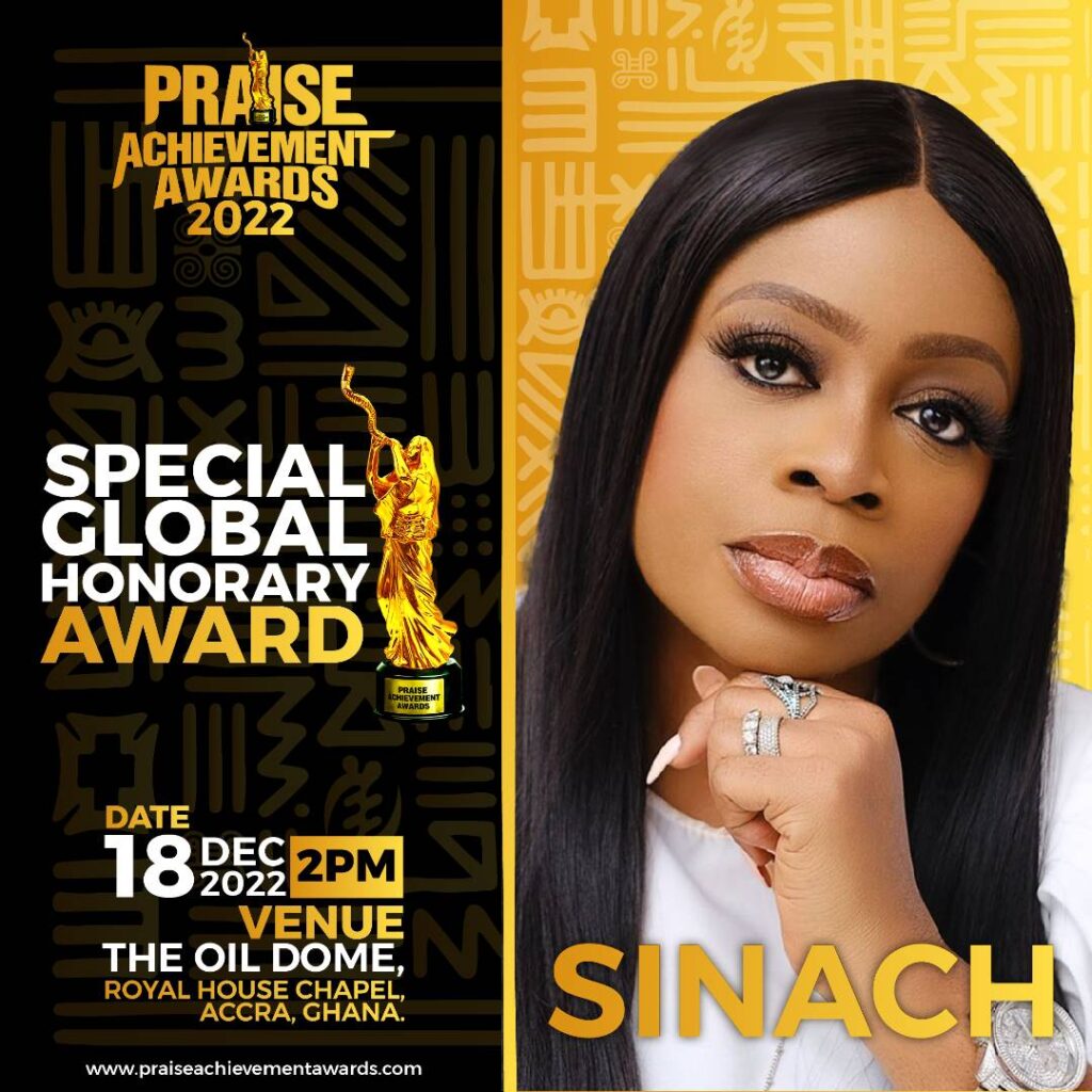 Sinach Live at the SPECIAL GLOBAL HONORARY AWARD in Ghana - Sinach music